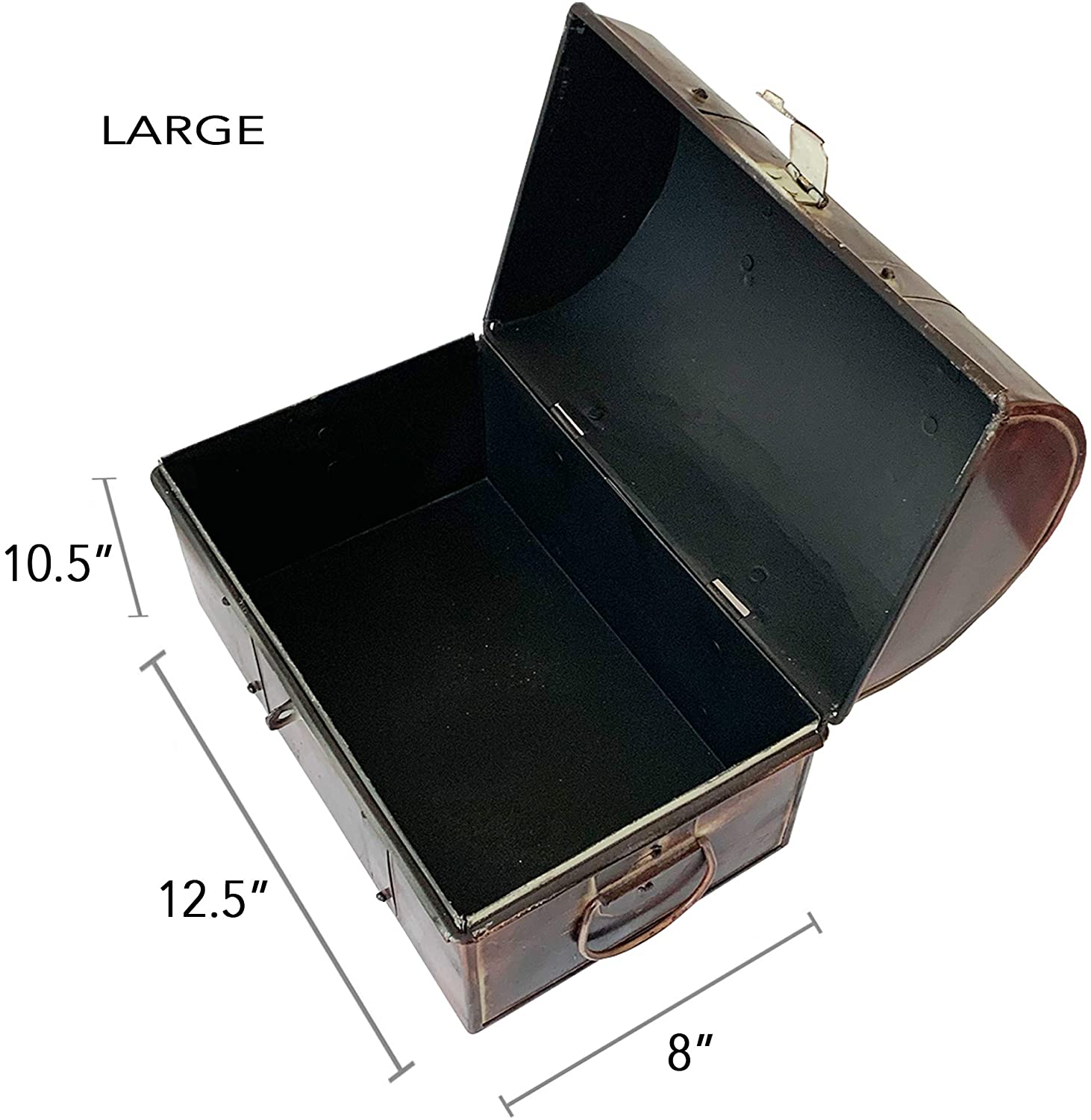 IR 23231A - Antique Metal Chest Set/3 12x8, 11x7, 8x5 – India Overseas ...