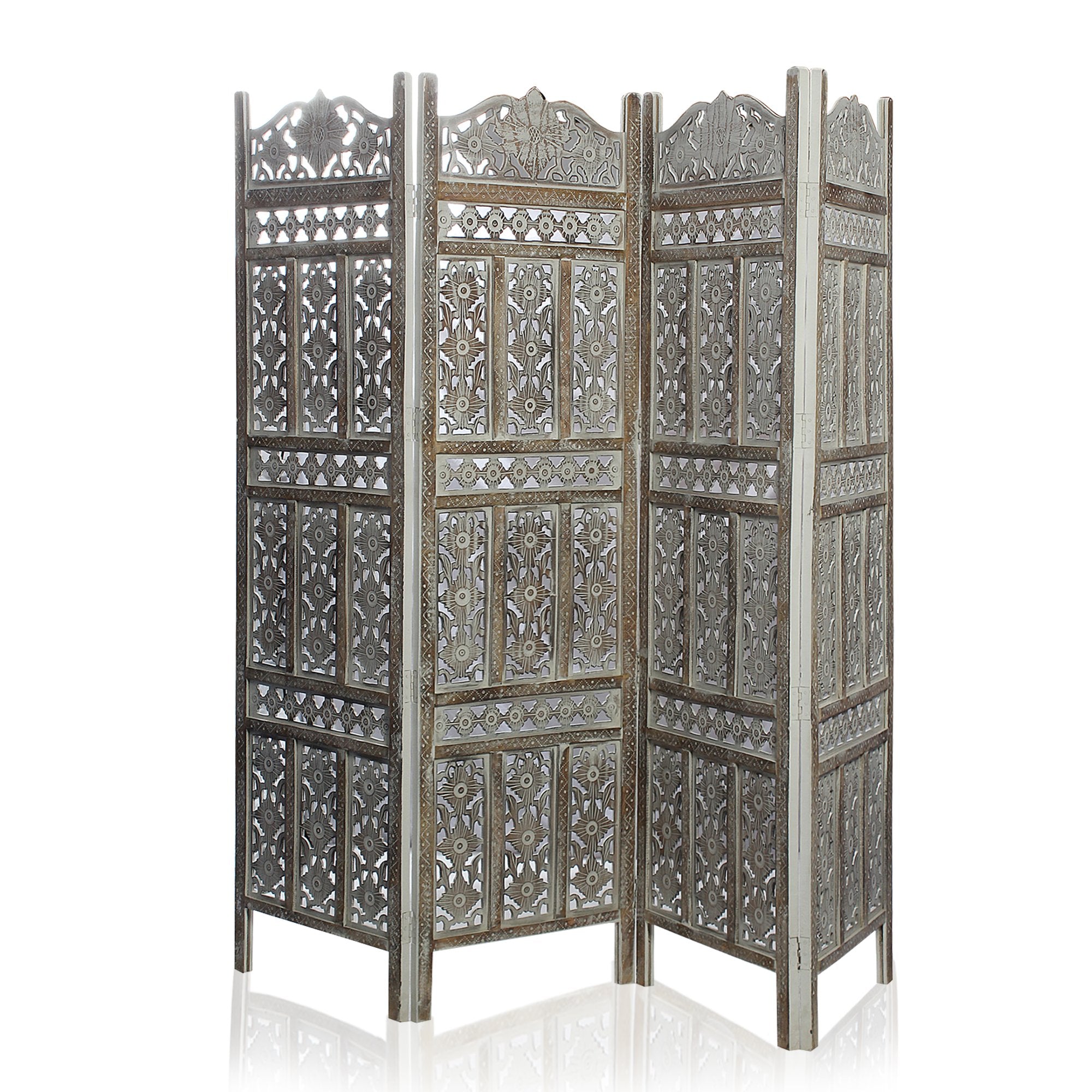 SH 305004W - 4 Panel Traditional Room Divider – India Overseas Trading ...