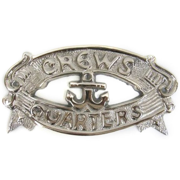 Chrome Plated Sign "CREWS QUARTERS" – India Overseas Trading Corporation