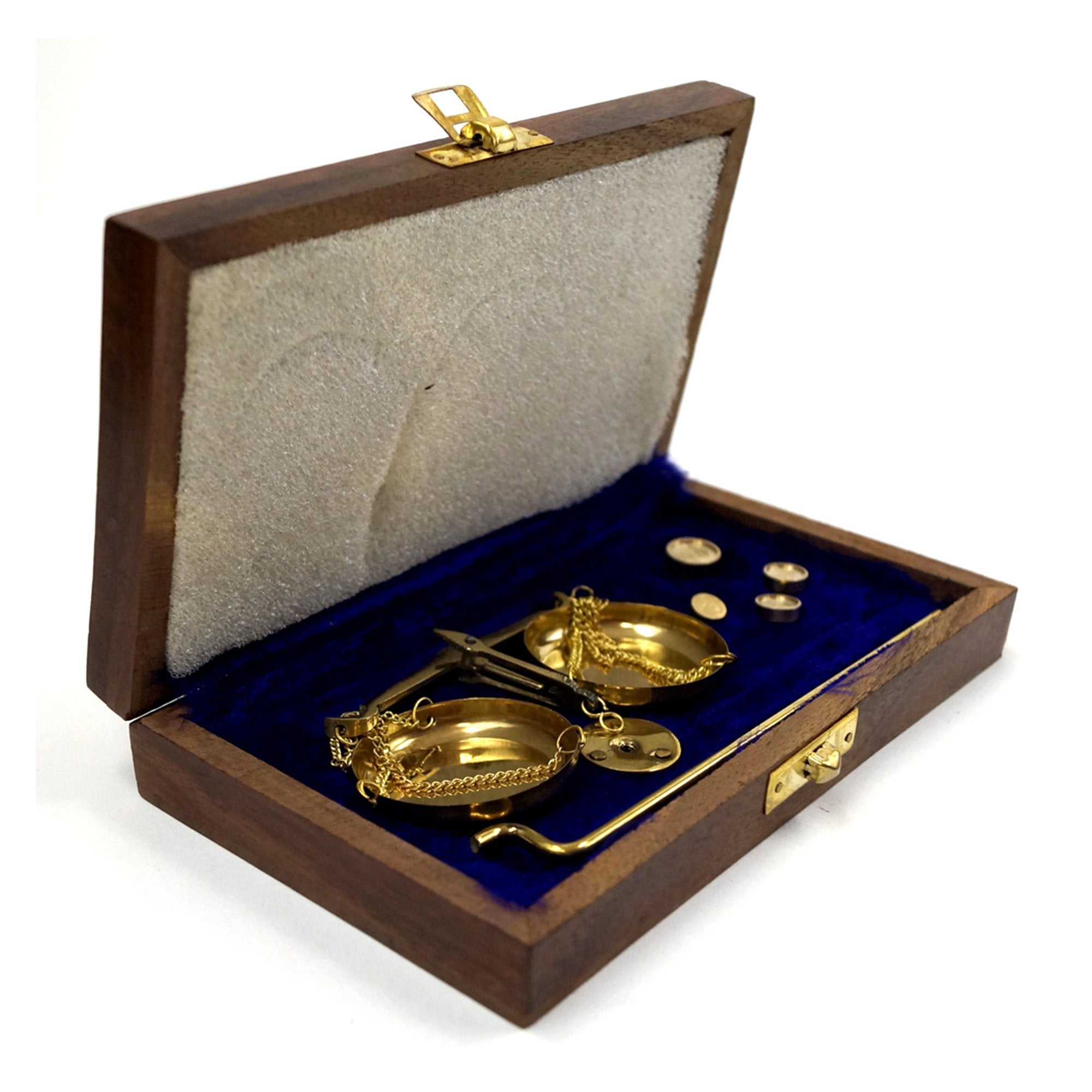 BR 4093A - Gold Scale Set, Wooden Box (10g) – India Overseas Trading ...