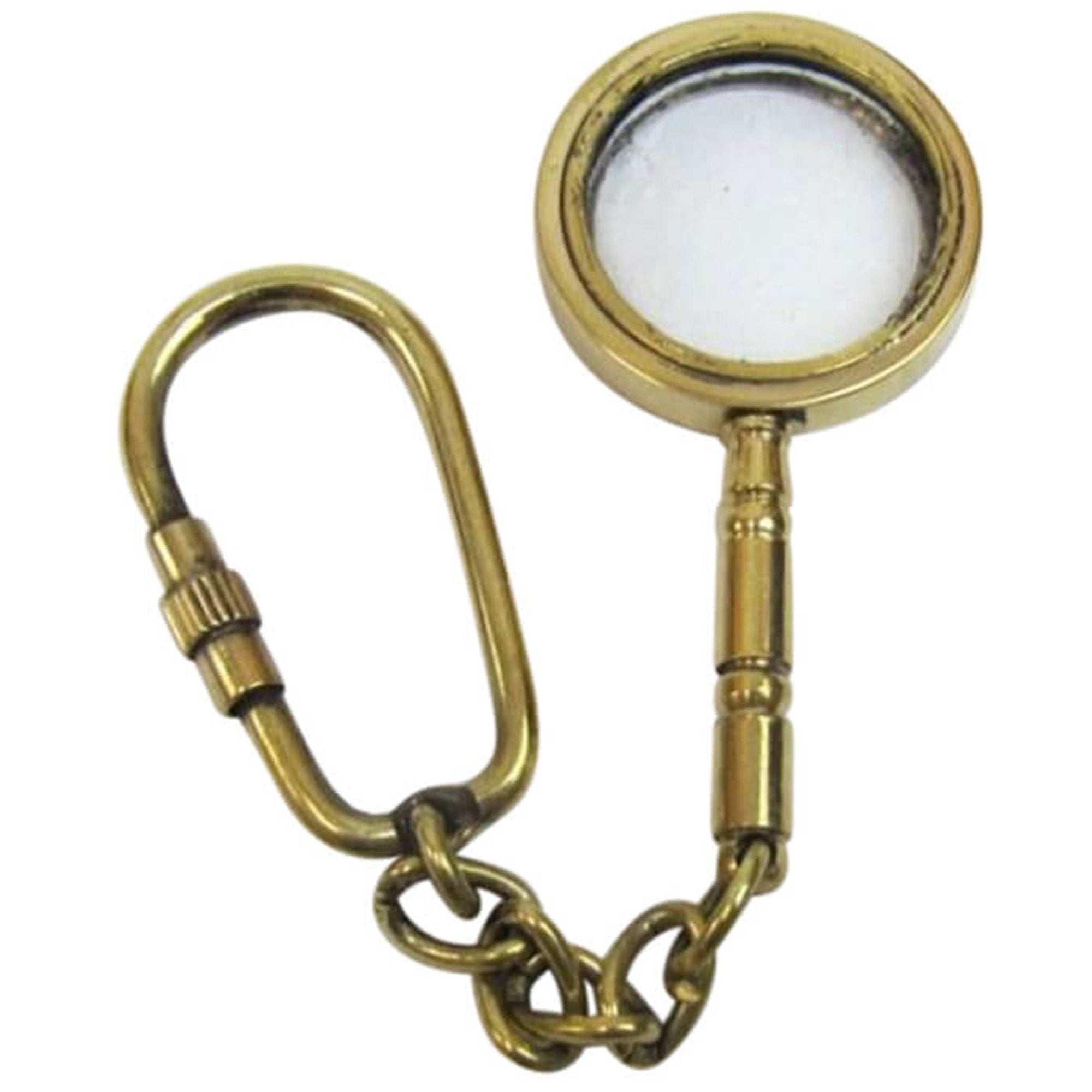 BR 48201M - Brass Keychain Magnifying Glass – India Overseas Trading ...
