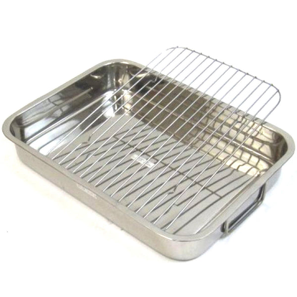 SST 6873 - Stainless Steel Roaster Pan Set/2 SQR 16.5" (1007) – India ...